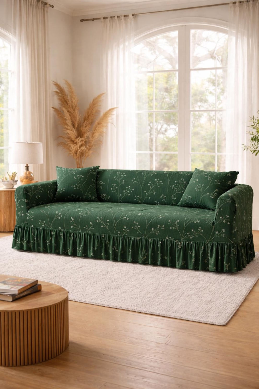 Custom Linen Sofa Cover Fit to All Sofas Handmade Slipcovers Extra ...