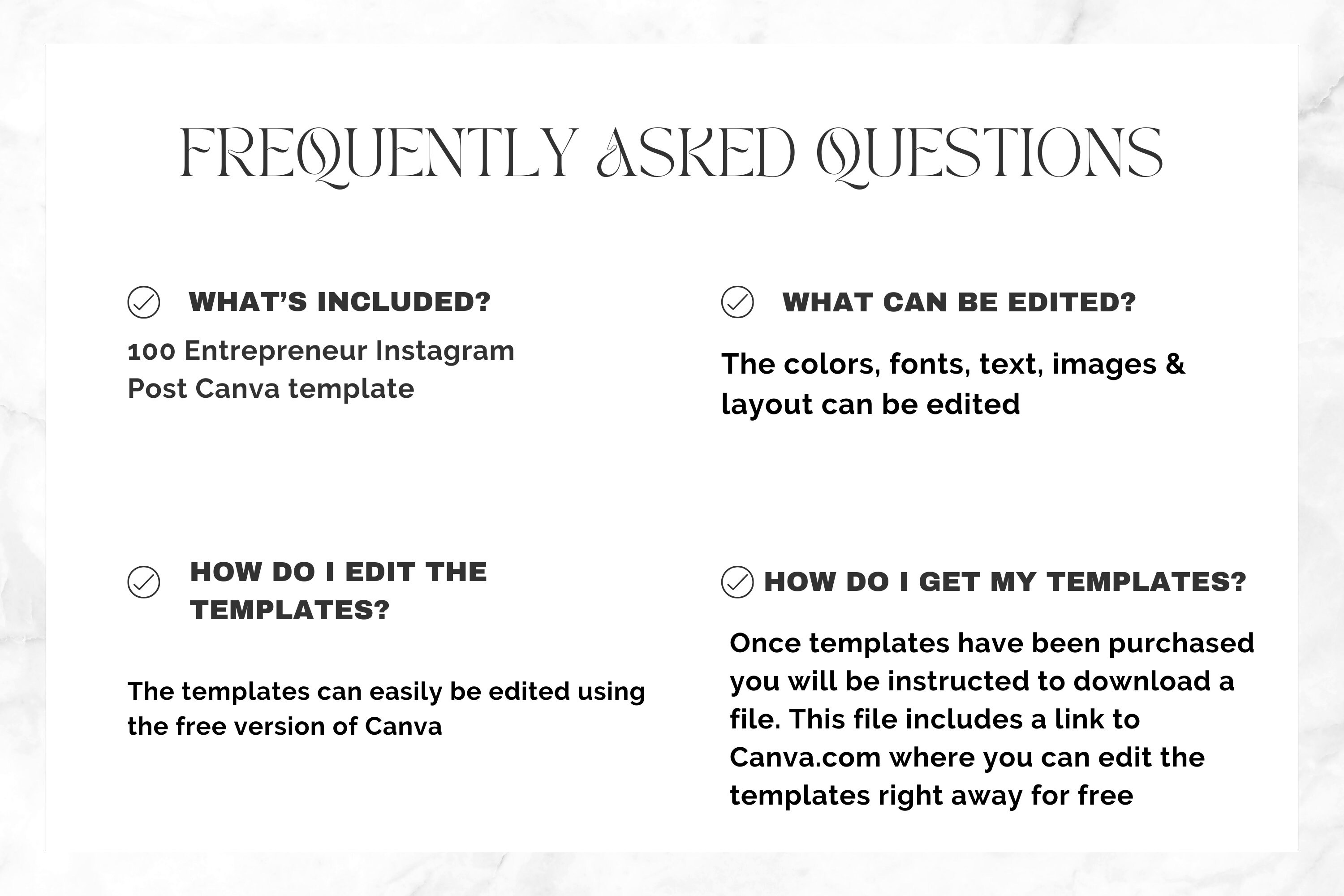 30 Entrepreneur Instagram Post Canva Templates | Business Coach Owner ...