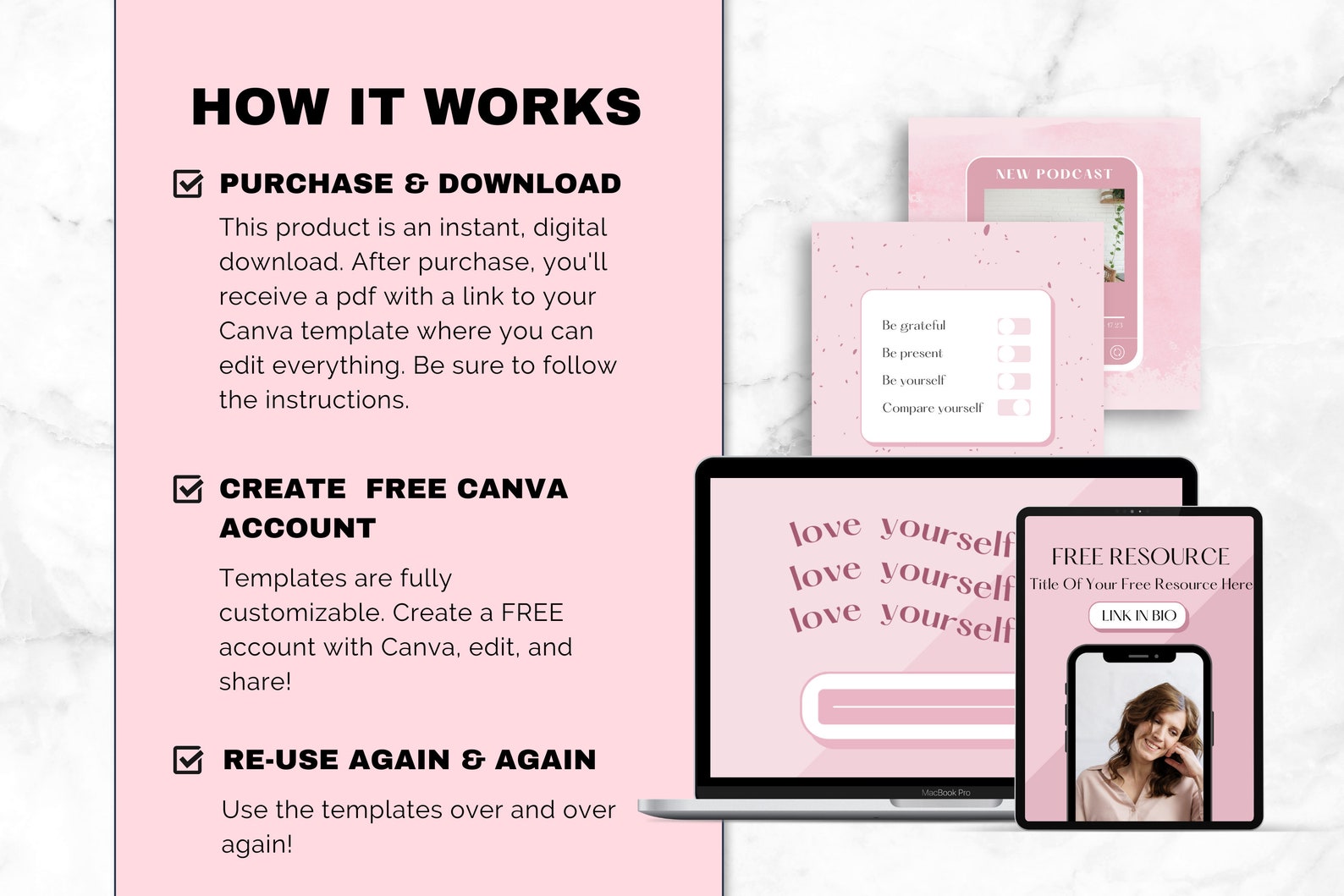 30 Entrepreneur Instagram Post Canva Templates | Business Coach Owner ...