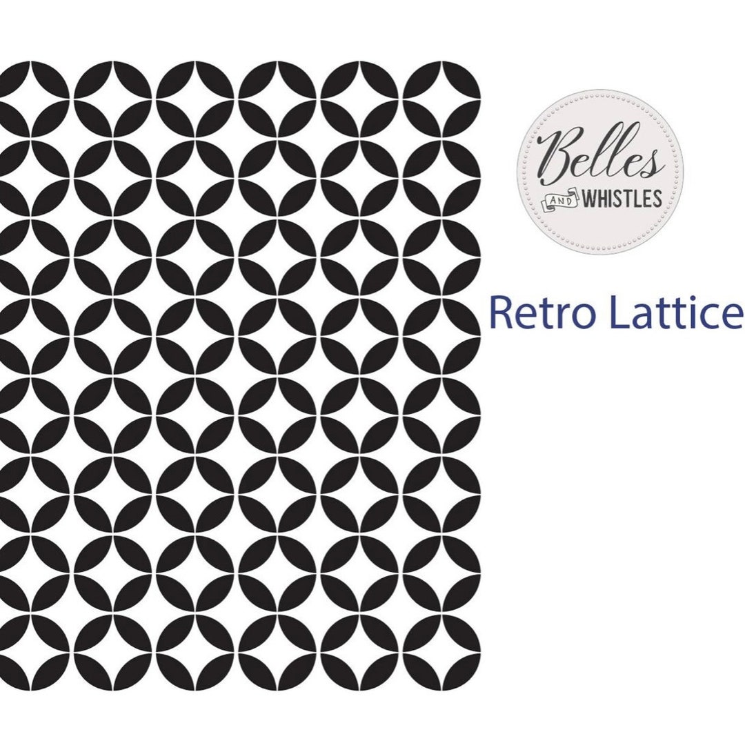Retro Lattice Stencil Dixie Belle - Wall Stencil - Furniture Stencil ...
