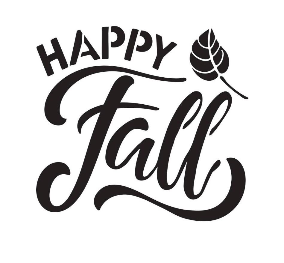 Dixie Belle Happy Fall Stencil Fall Stencil Wall Stencil Furniture ...