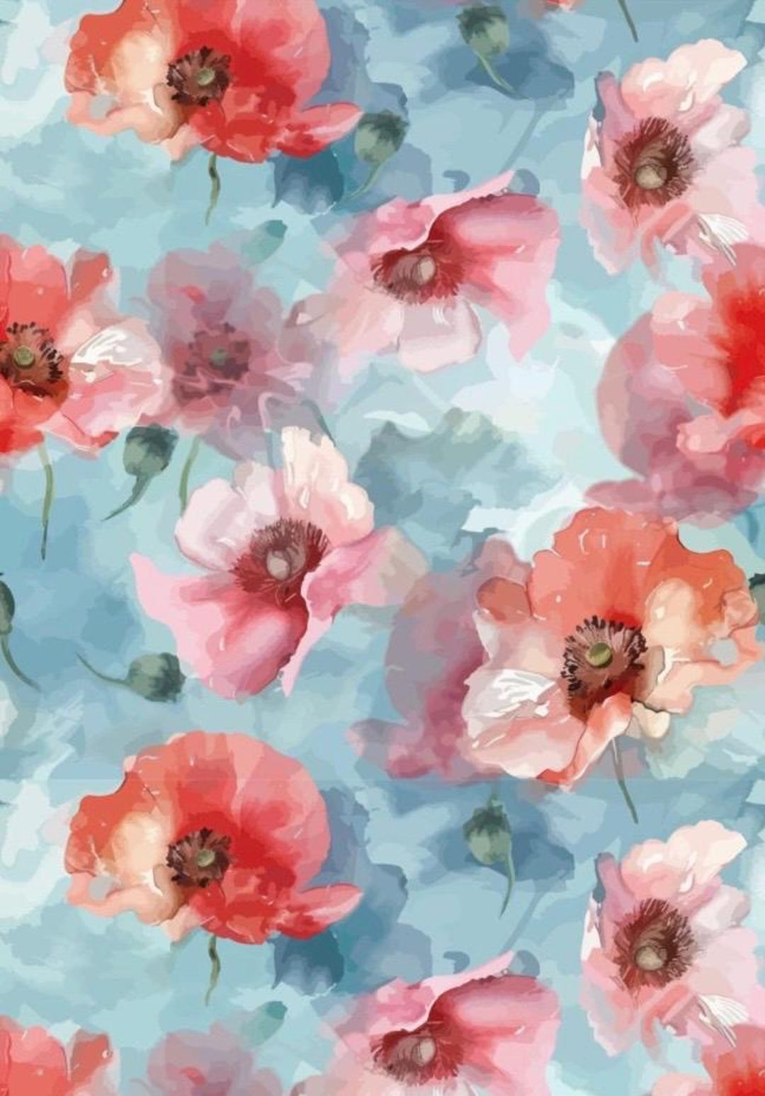 Dixie Belle Furniture Decoupage Rice Paper - Watercolor Poppy ...