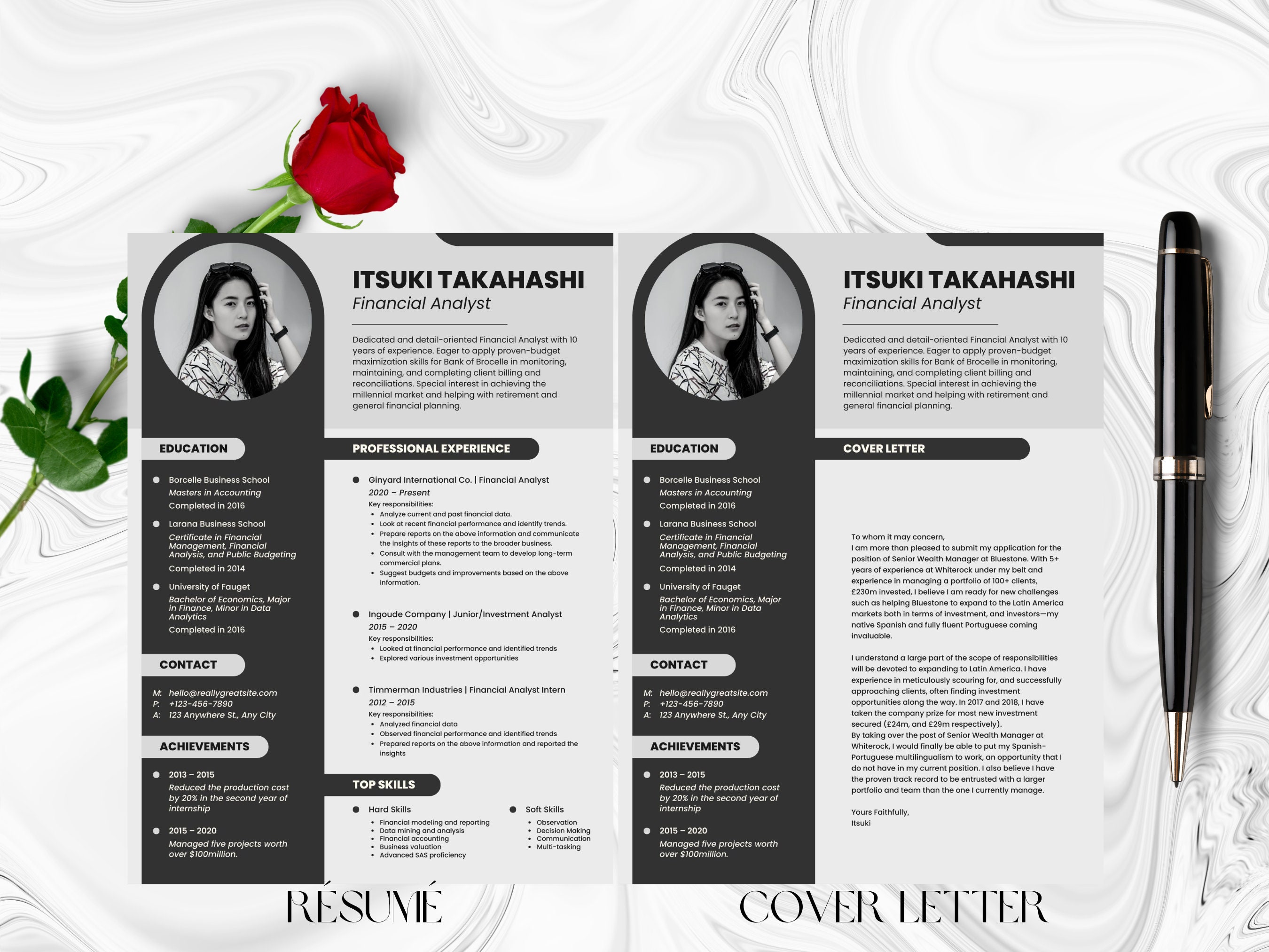 Digital Professional Resume / CV Template - Etsy