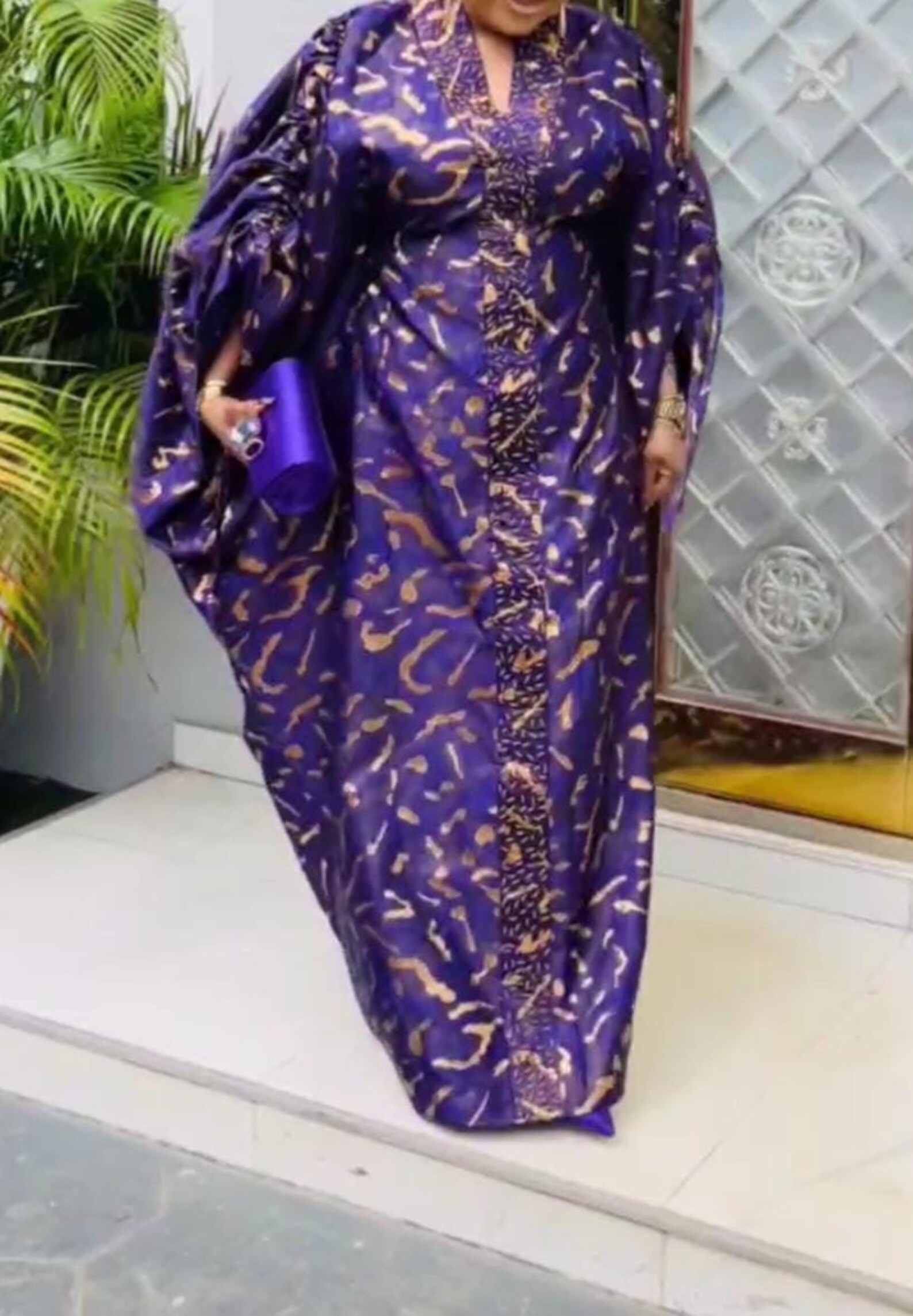 Made to Order Maxi Tie Belt Fitted Full Damask Brocade Bubu/agbada With ...