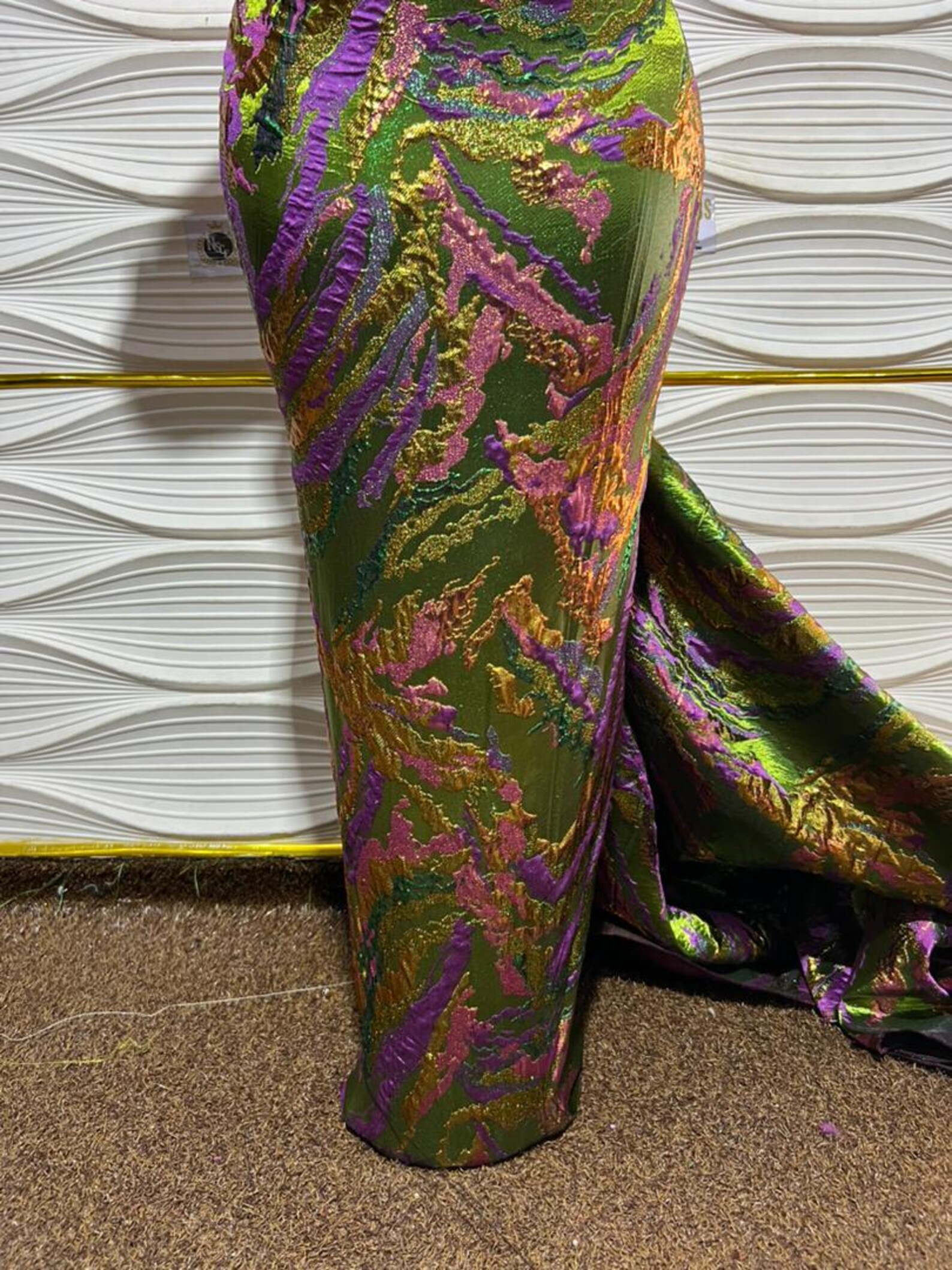 Made to Order Maxi Tie Belt Fitted Full Damask Brocade Bubu/agbada With ...