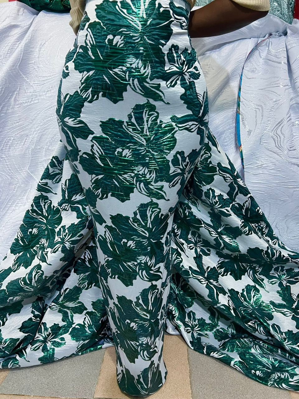 Made to Order Maxi Tie Belt Fitted Full Damask Bubu/agbada With Free ...