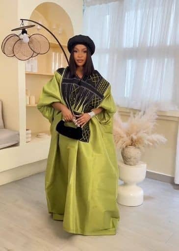 Made to Order Embroidered Maxi Bubu Made With Premium Mikado Fabric ...