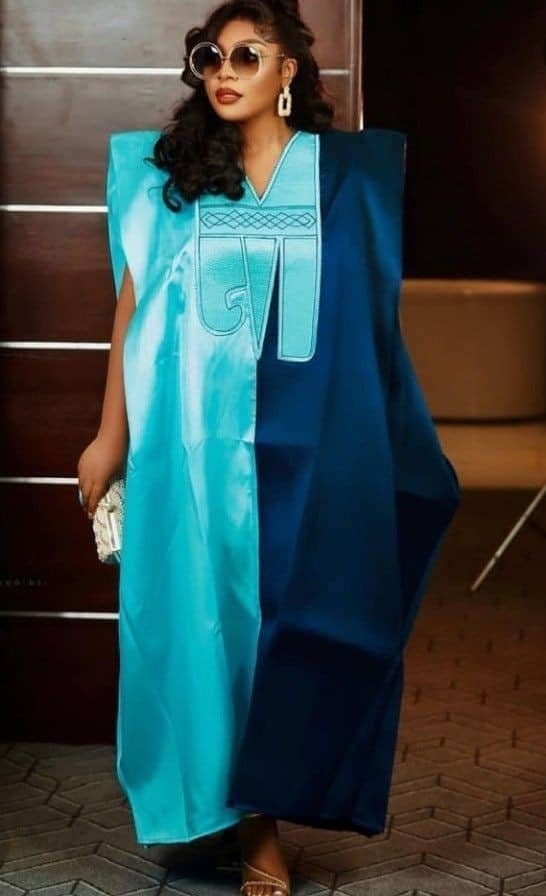 Made to Order Embroidered Maxi Bubu Made With Premium Mikado Fabric ...