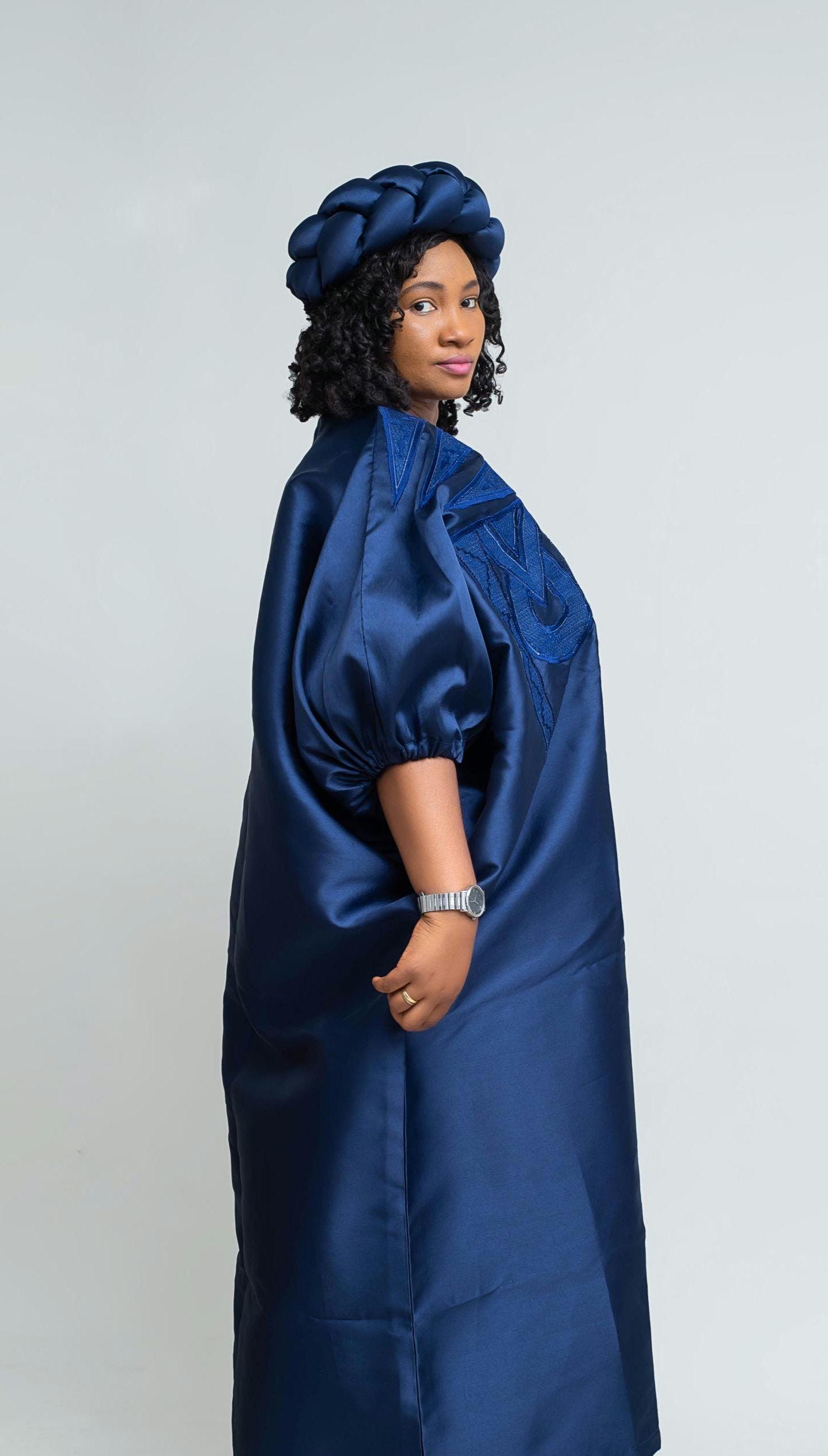 Made to Order Embroidered Maxi Bubu Made With Premium Mikado Silk ...