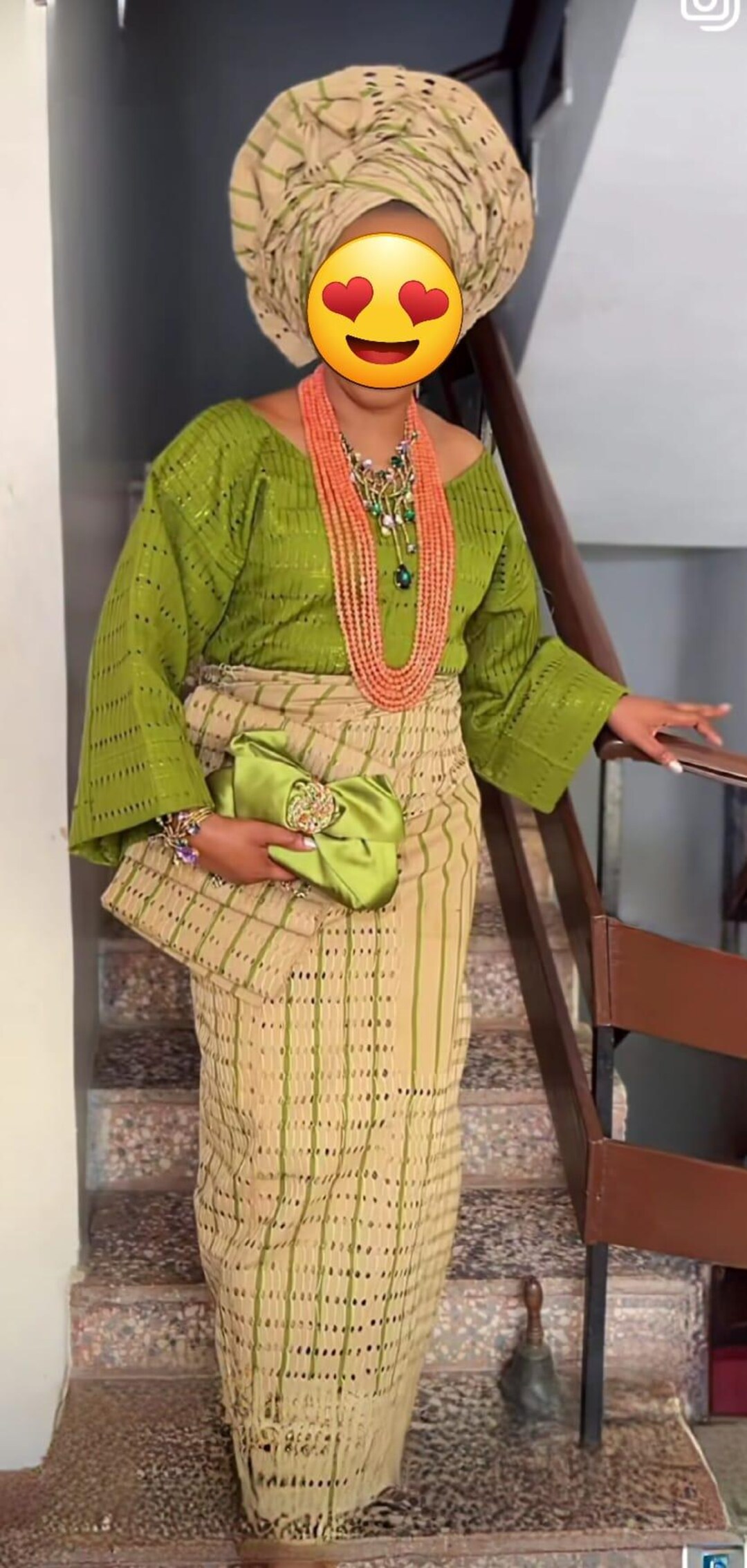 Custom Woven Asoke Traditional Buba and Wrapper Set for Women. Matching ...