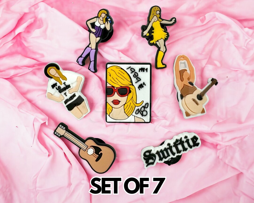 Taylor Swift Charm Bundle, Jibbitz Charms Pin Badge, Swiftie Crocs Gift ...
