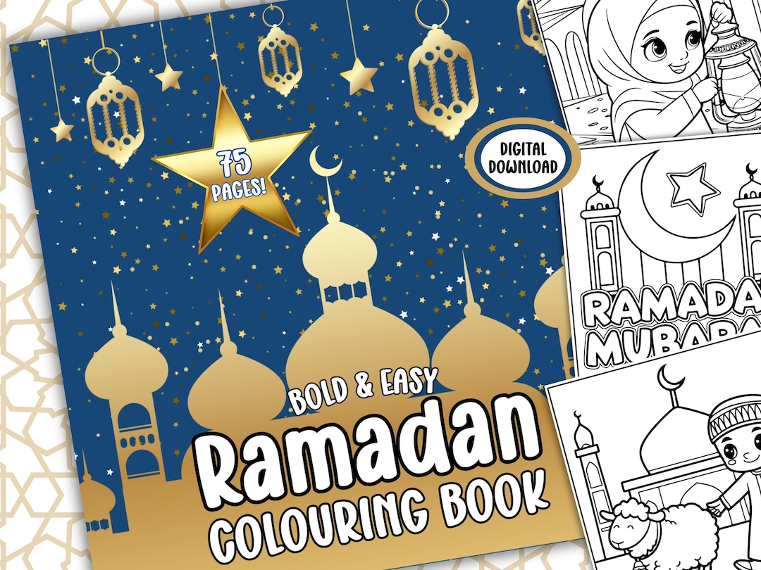 Ramadan Colouring Pages | Bold and Easy Coloring Book | Printable ...