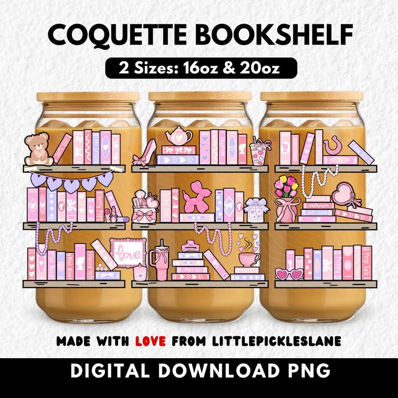 Pink Book Glass Cup - Etsy