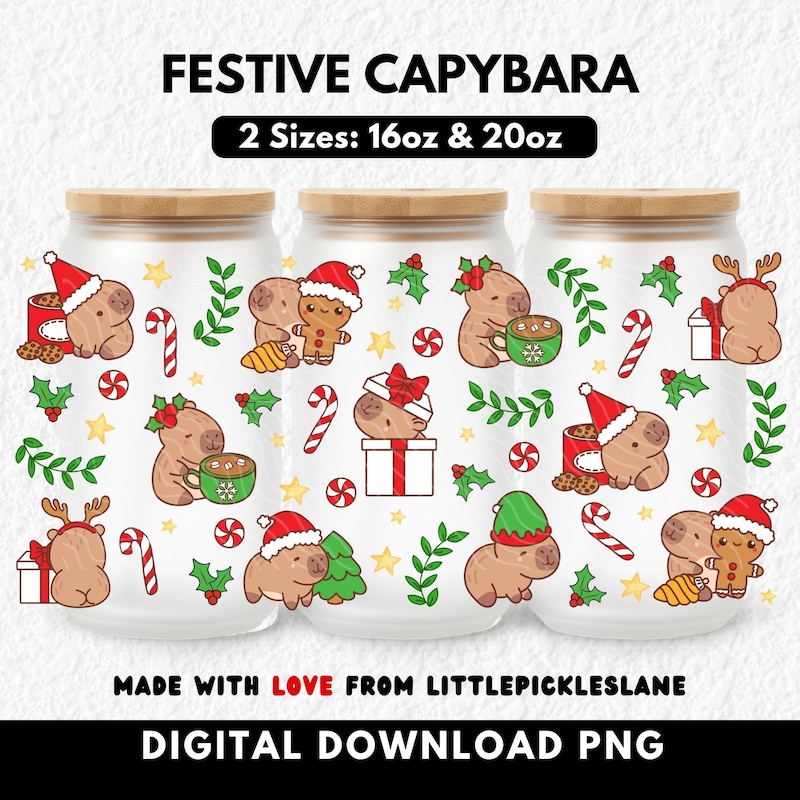 Capibara Chrıstmas - Etsy