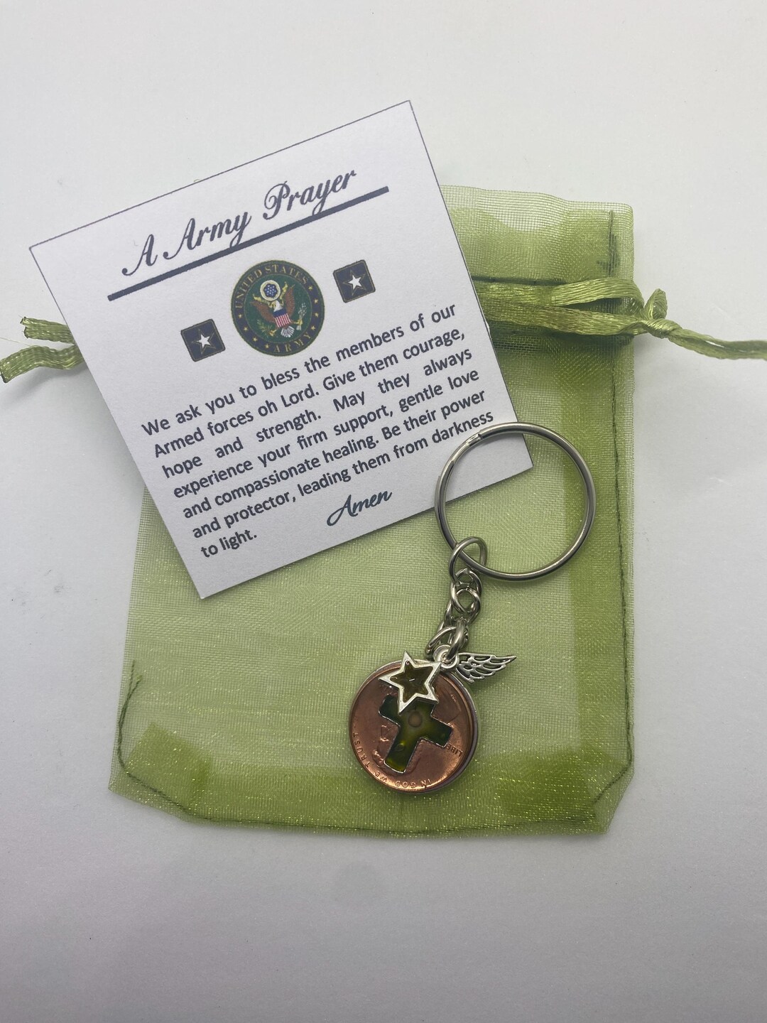 Religious Keychain for Army - Etsy