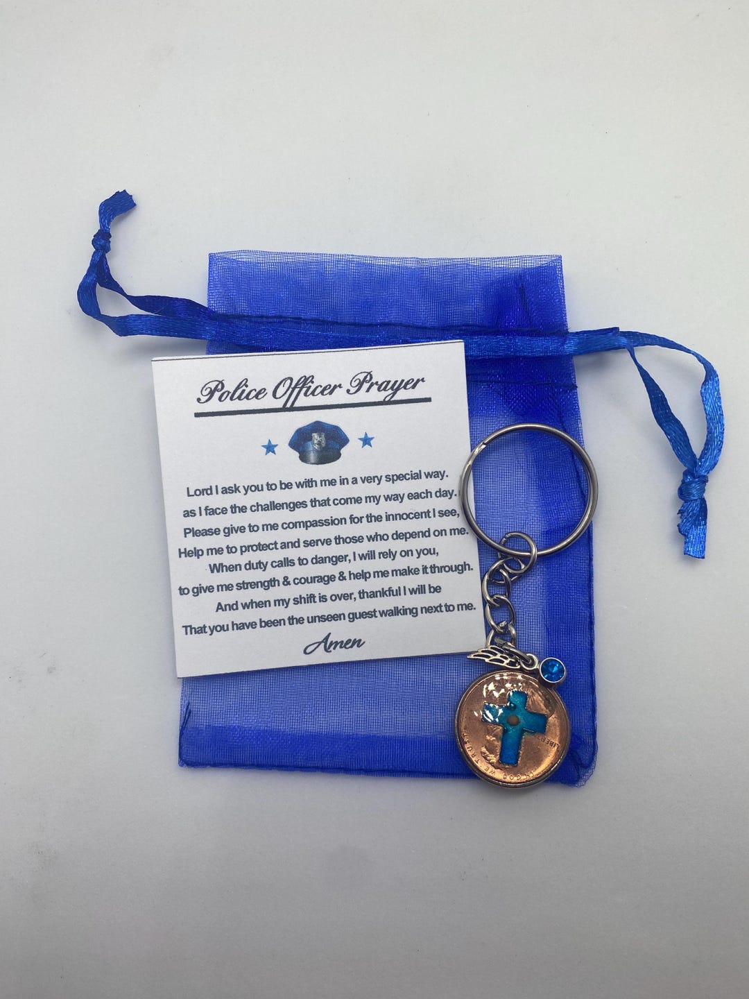 Religious Keychain for Police - Etsy