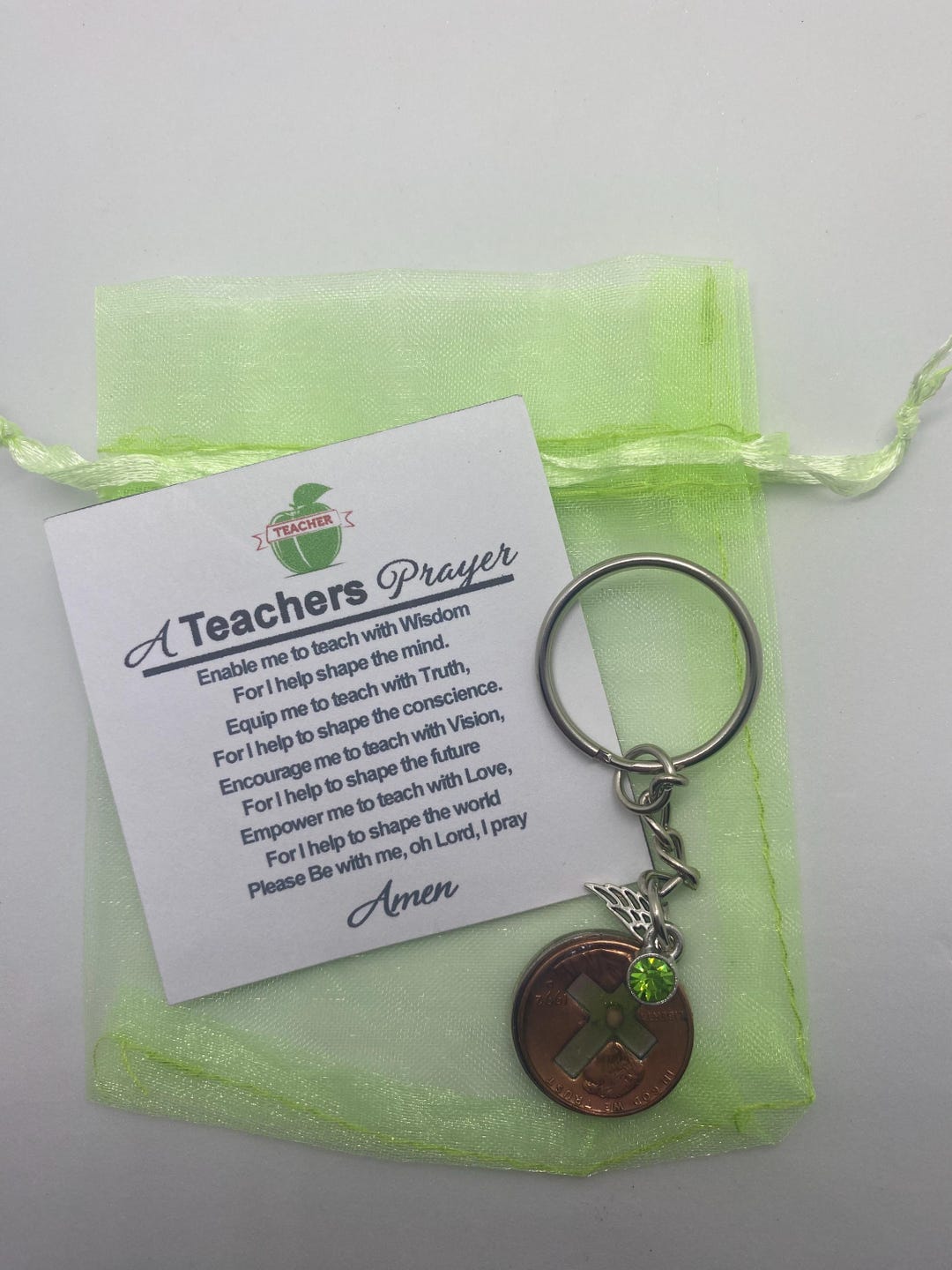 Religious Keychain for Teacher - Etsy