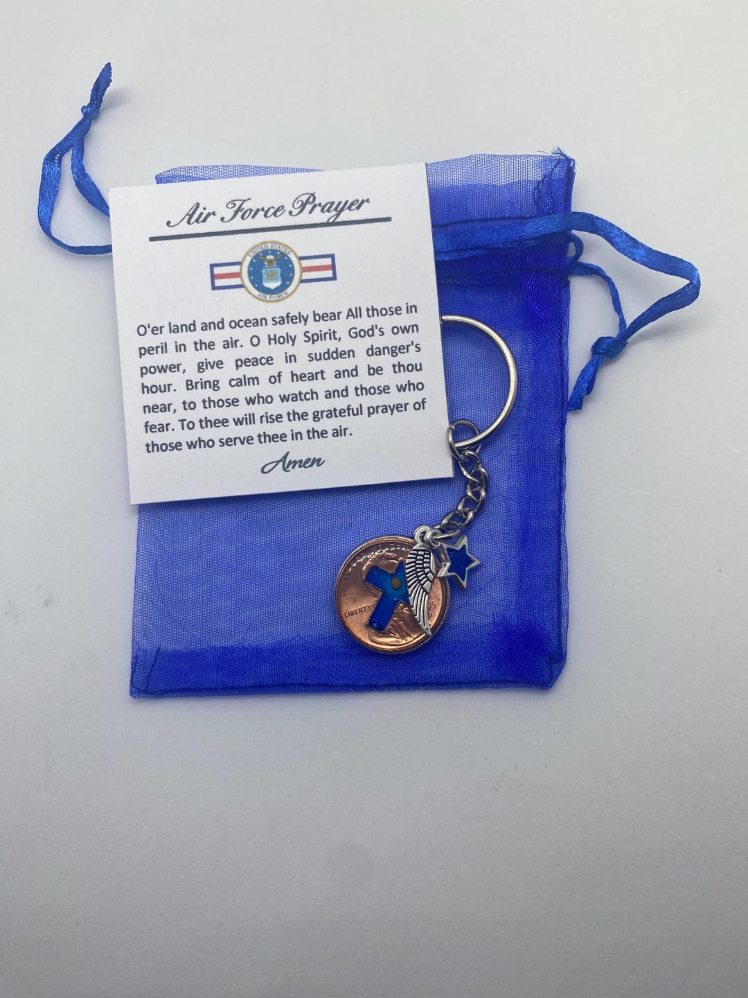 Religious Keychain for Air Force - Etsy