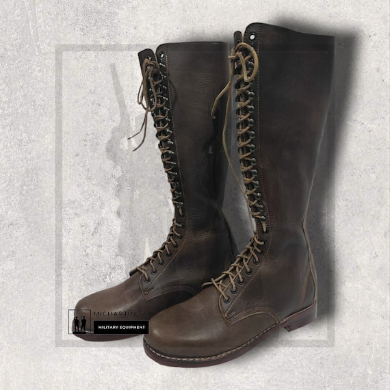 Brown Leather Long Boots Horse Riding Boots Handmade - Etsy UK