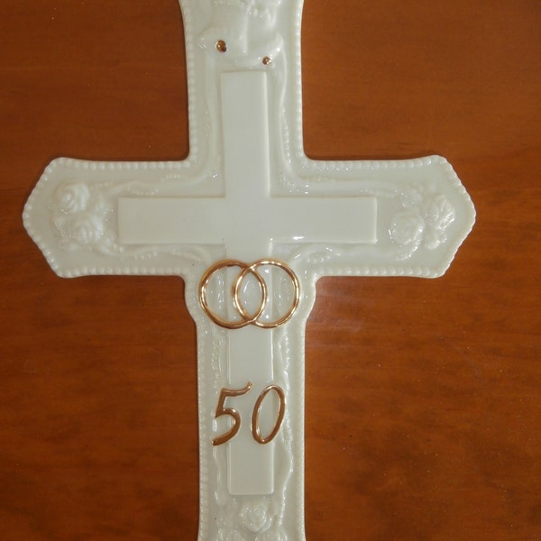 50th Wedding Anniversary Cross - Etsy