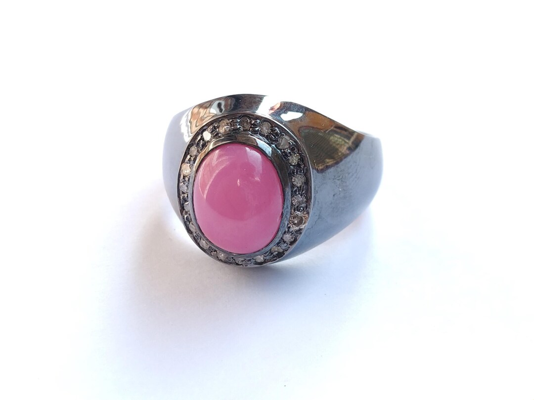 Star Ruby With Diamond Gemstone Ring: Natural Star Ruby Untreated ...
