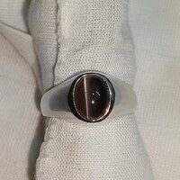 Yellow Chrysoberyl Cats Eye 925 Sterling Silver Statement Ring - Etsy