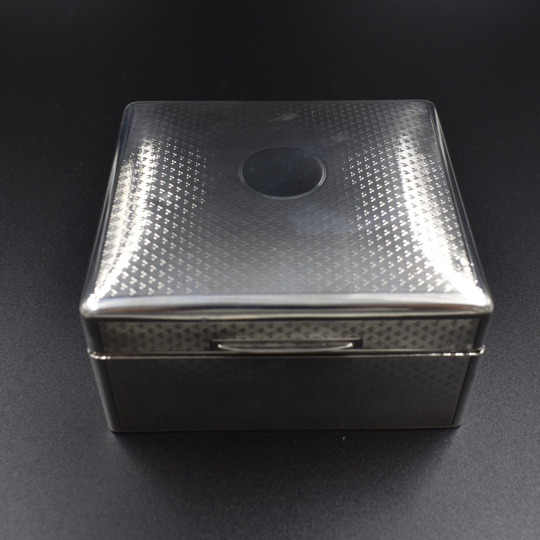 Fine Antique Sterling Silver Cigarette Box - Etsy