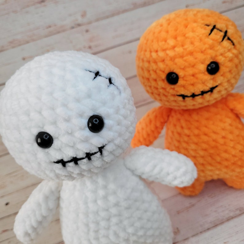 PDF PATTERN ENGLISH | Cute Smiling Ghosts, Amigurumi Toys Plushies ...