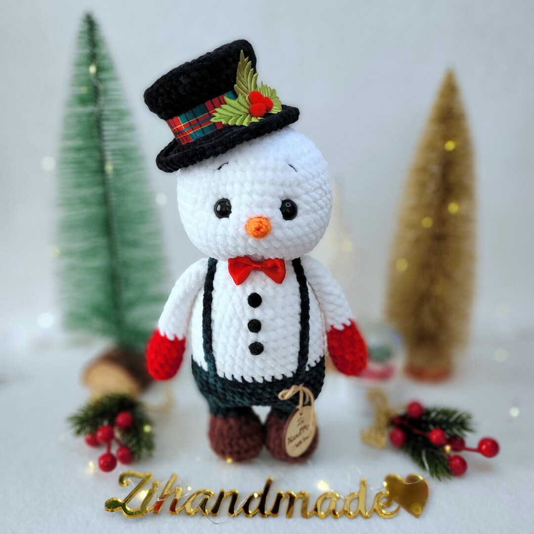 Crochet Pattern PDF ENGLISH Snowman Snowy Amigurumi Tutorial Plushies ...
