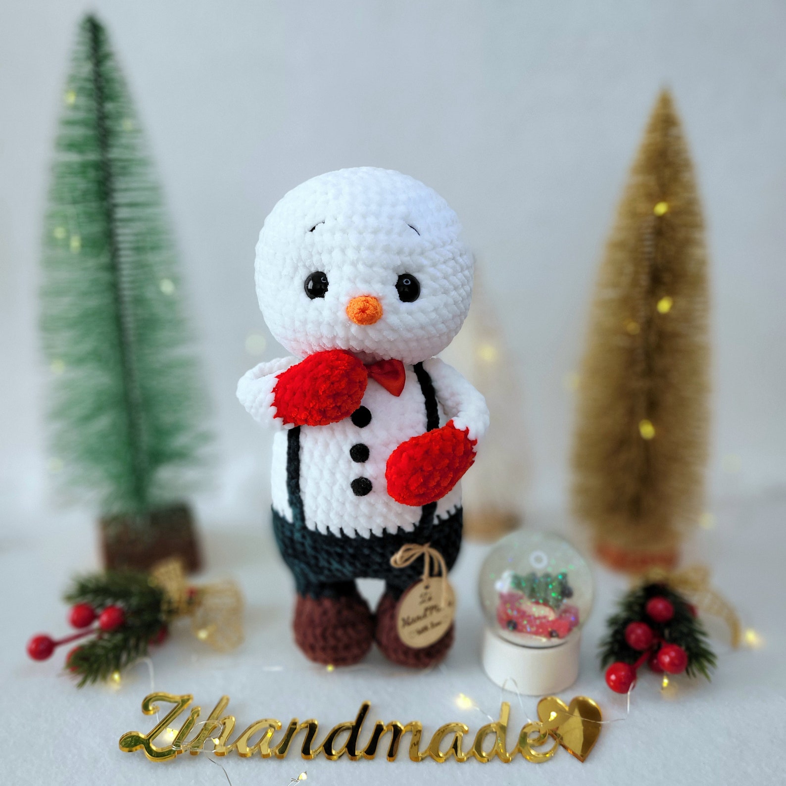 Crochet Pattern PDF ENGLISH Snowman Snowy Amigurumi Tutorial Plushies ...