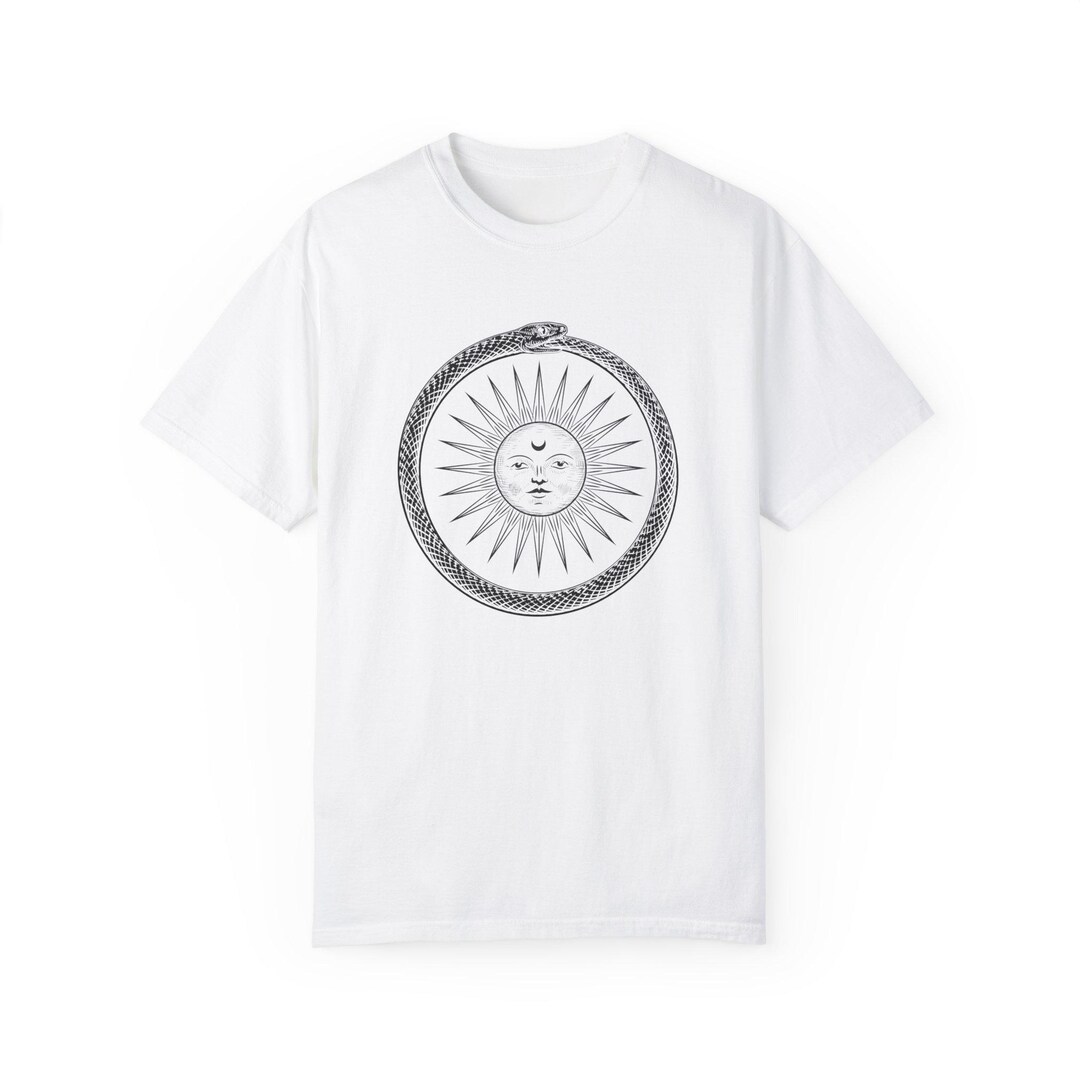 Ouroboros T-shirt, Snake Shirt, Ouroboros Shirt, Snake Sun Tee ...