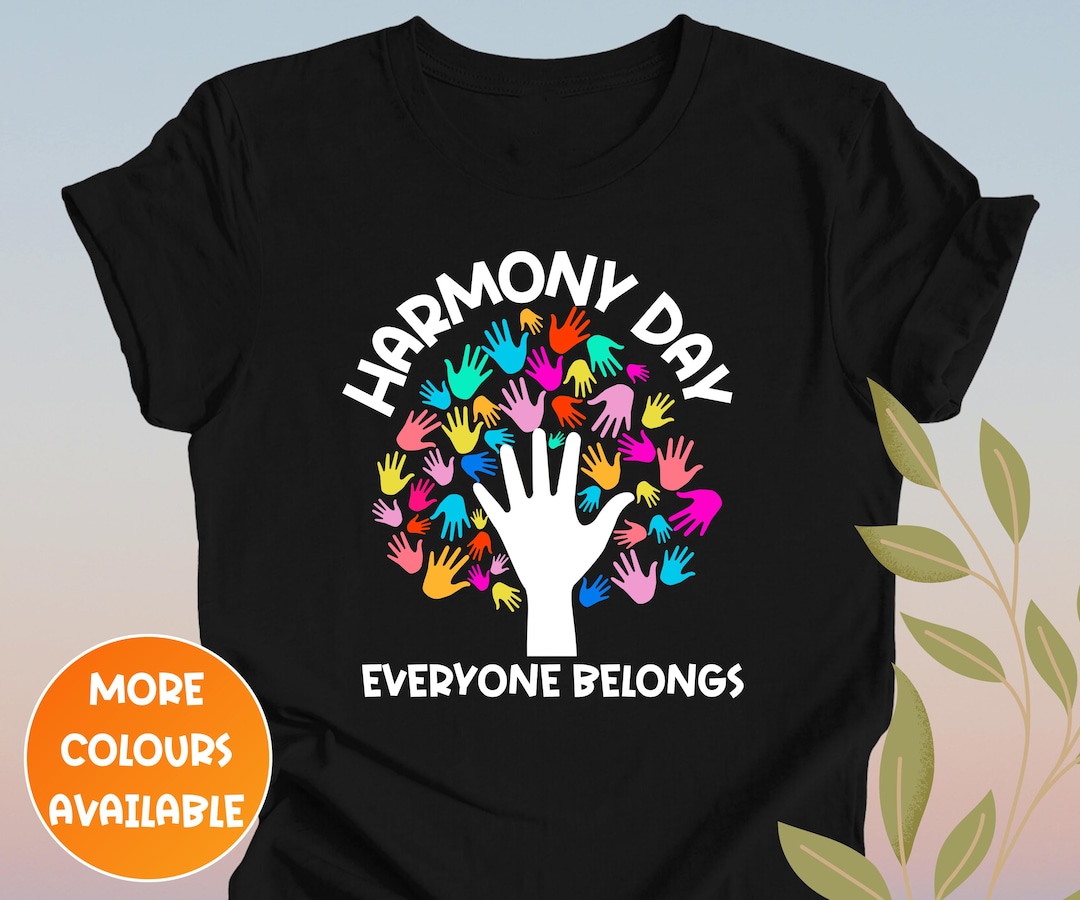 Harmony Day T-shirt | Harmony Day March Shirt | Everyone Belongs | Kids ...