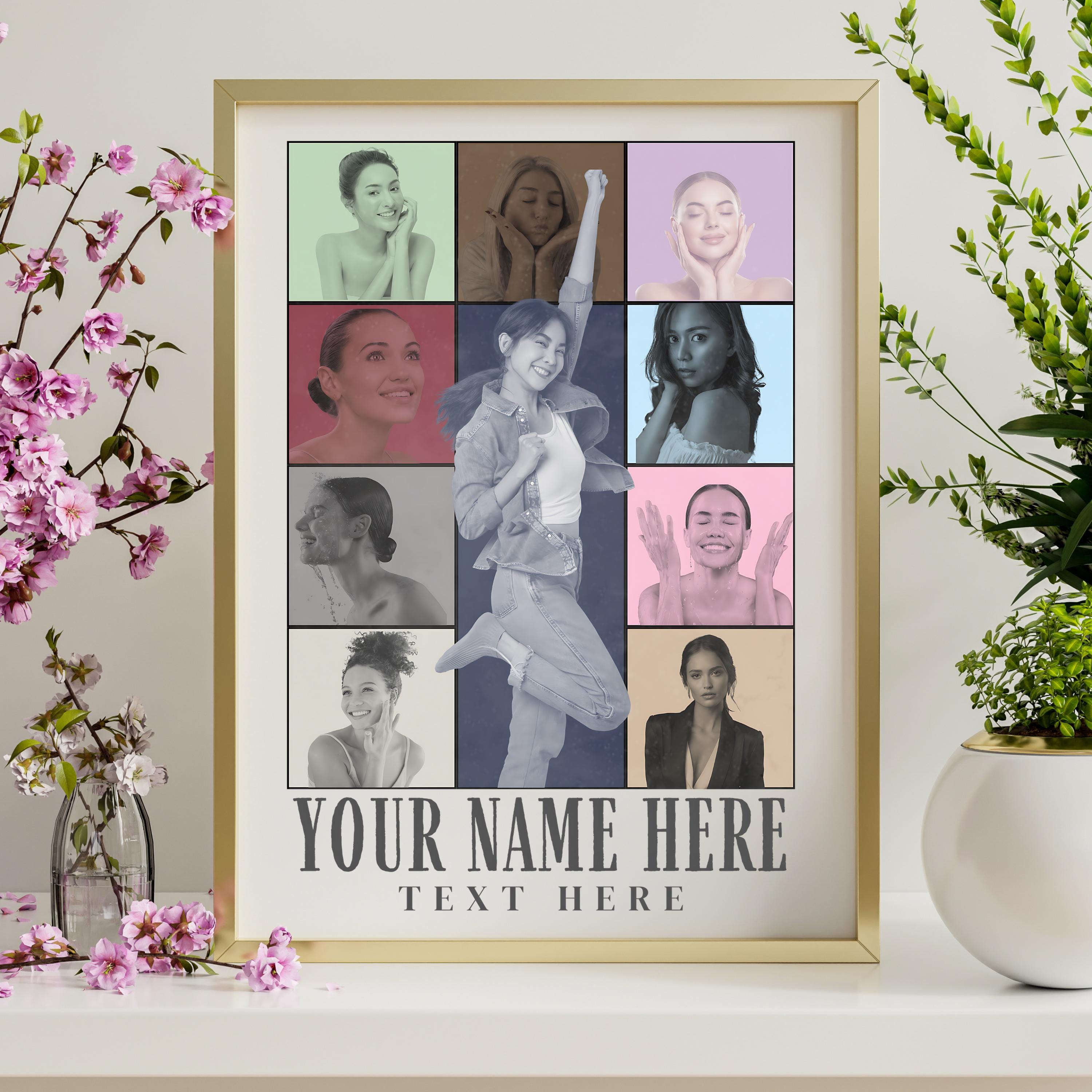 Personalised Photo Collage Poster | Custom Eras Design (digital ...