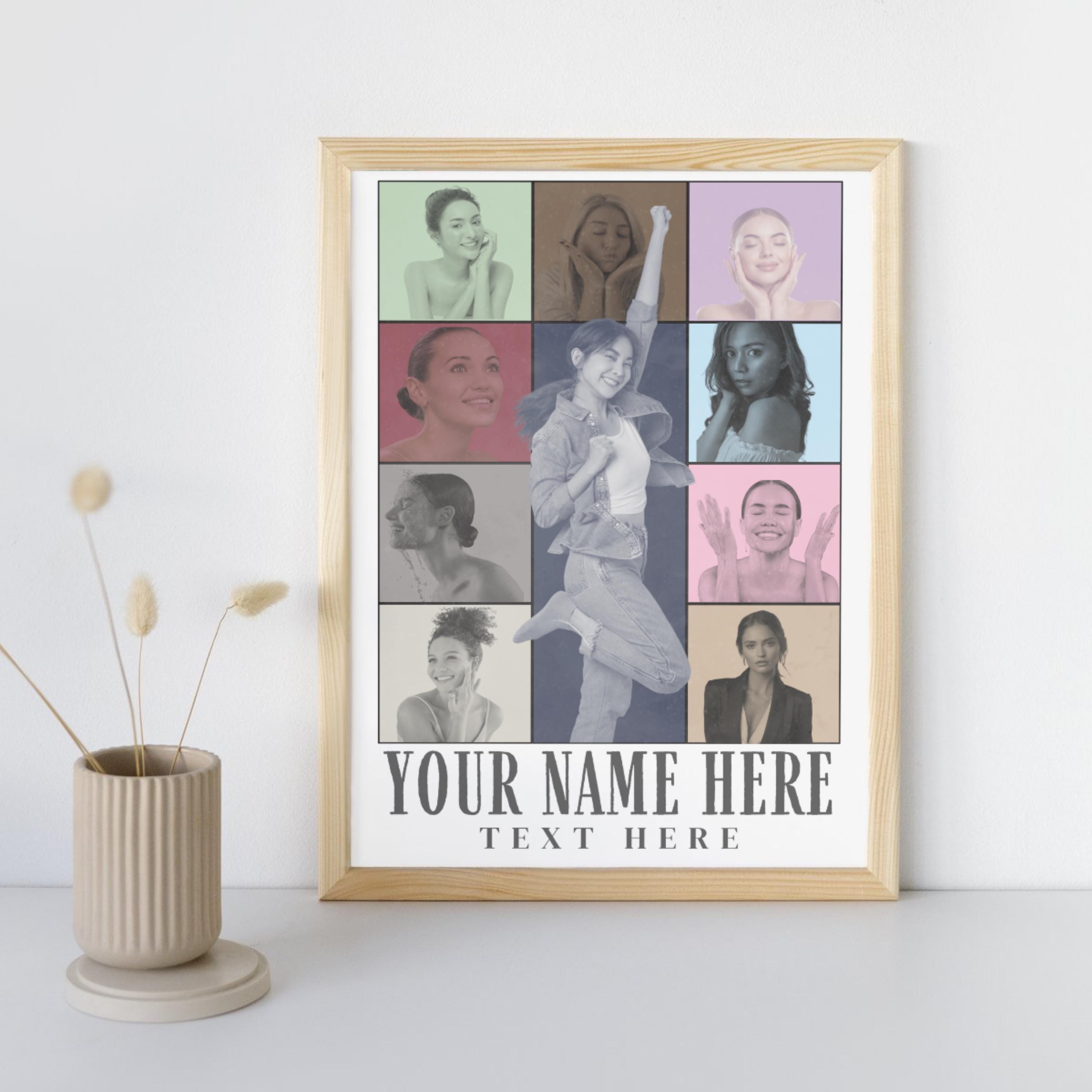 Personalised Photo Collage Poster | Custom Eras Design (digital ...