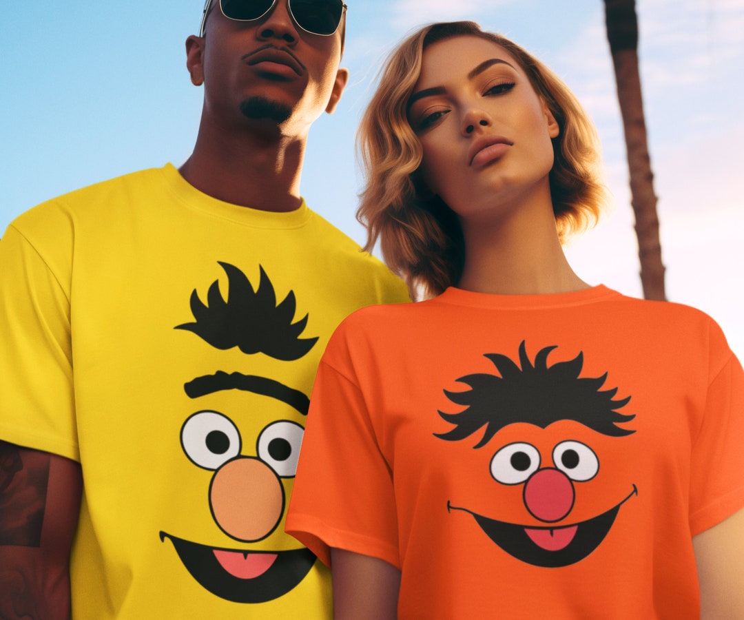 Bert and Ernie T-shirt | Couples T-shirt | Costume Party T-shirt ...