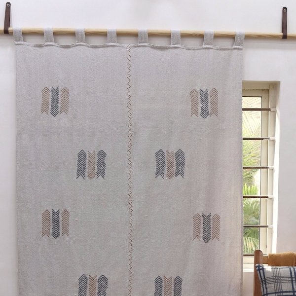 Sheer Curtain With Designs - Etsy