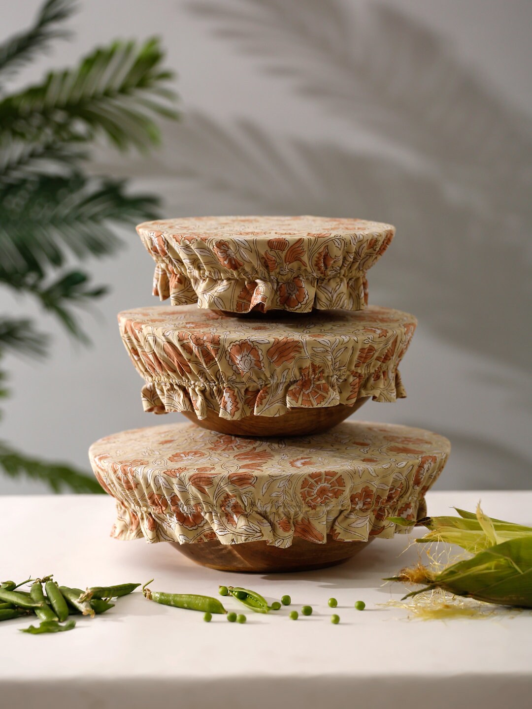 Set of 3 Bowl Cover Handmade Ivory Bowl Cover Table Decor Bowl Cover ...