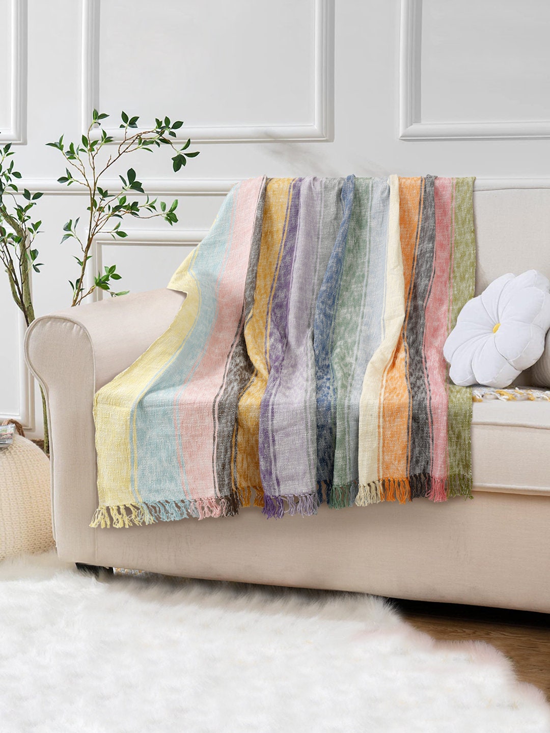 Handloom Texture Throw Eco-friendly and Sustainable Throws for ...