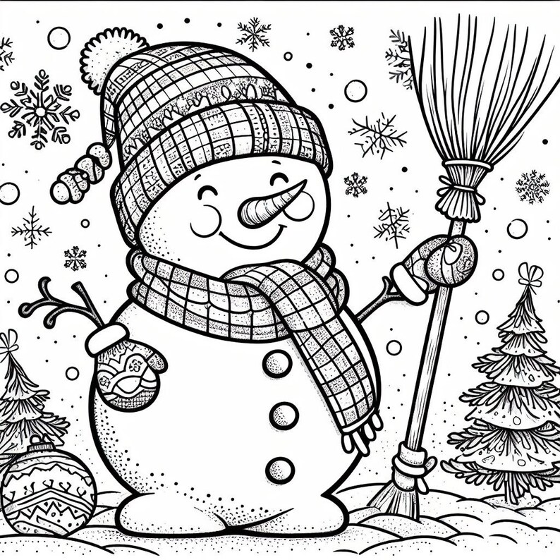 Printable Christmas Coloring Sheets for Kids (11 Pages) - Etsy