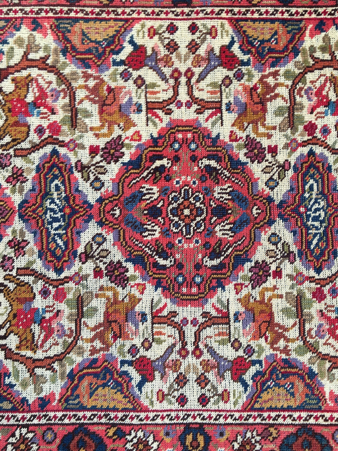 Vintage Persian 3x4 Rug Handmade Antique Rug Area Carpet - Etsy