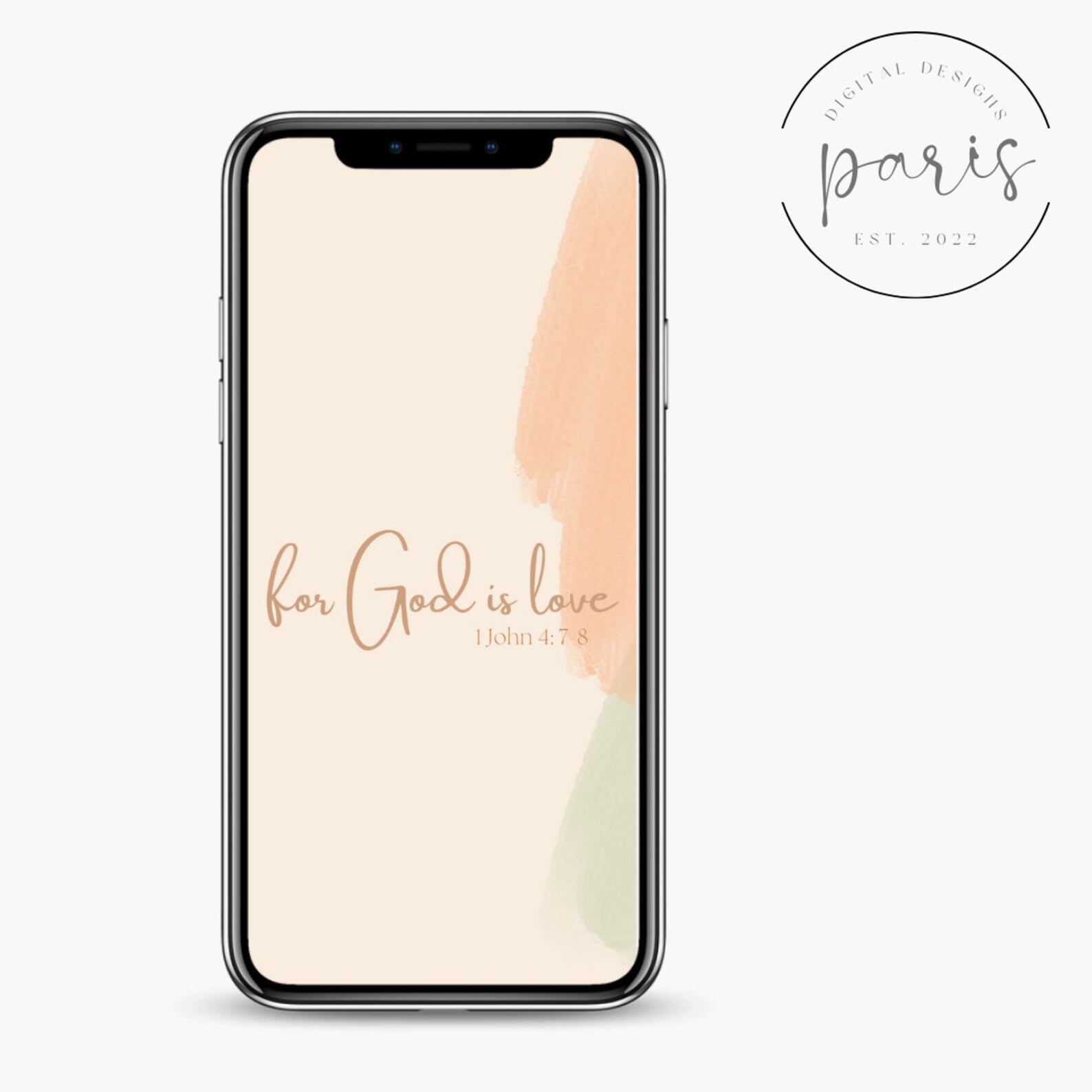 Bible Verse Phone Fond d’écran | 1 Jean 4: 7-8 | | iPhone | iOS ...