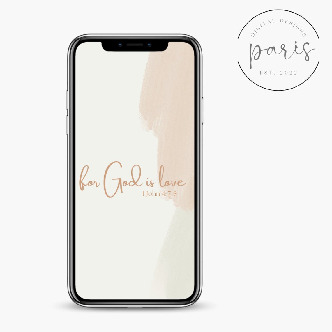 Bible Verse Phone Fond d’écran | 1 Jean 4: 7-8 | | iPhone | iOS ...