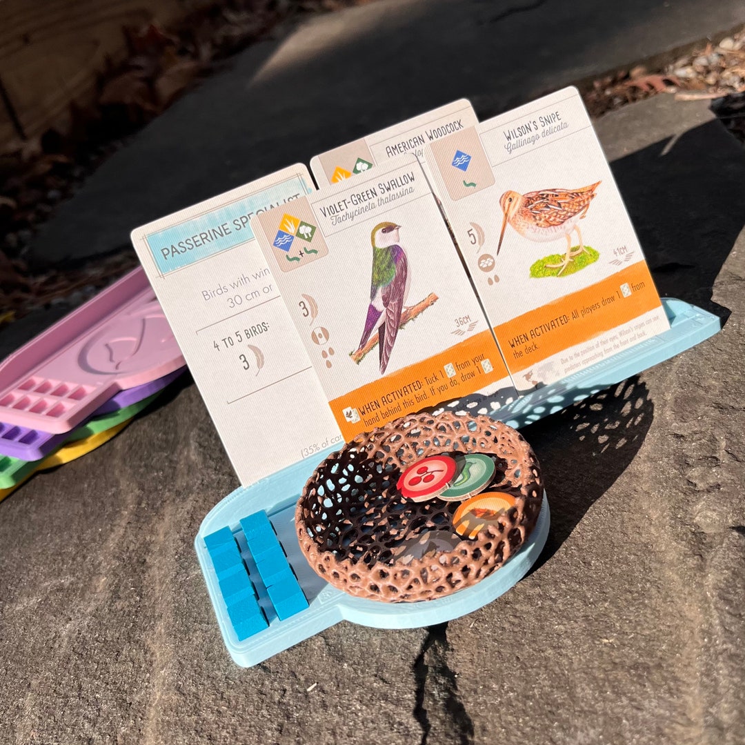 Wingspan Compatible Dashboard With Bird’s Nest - Organizer - Card Tray ...