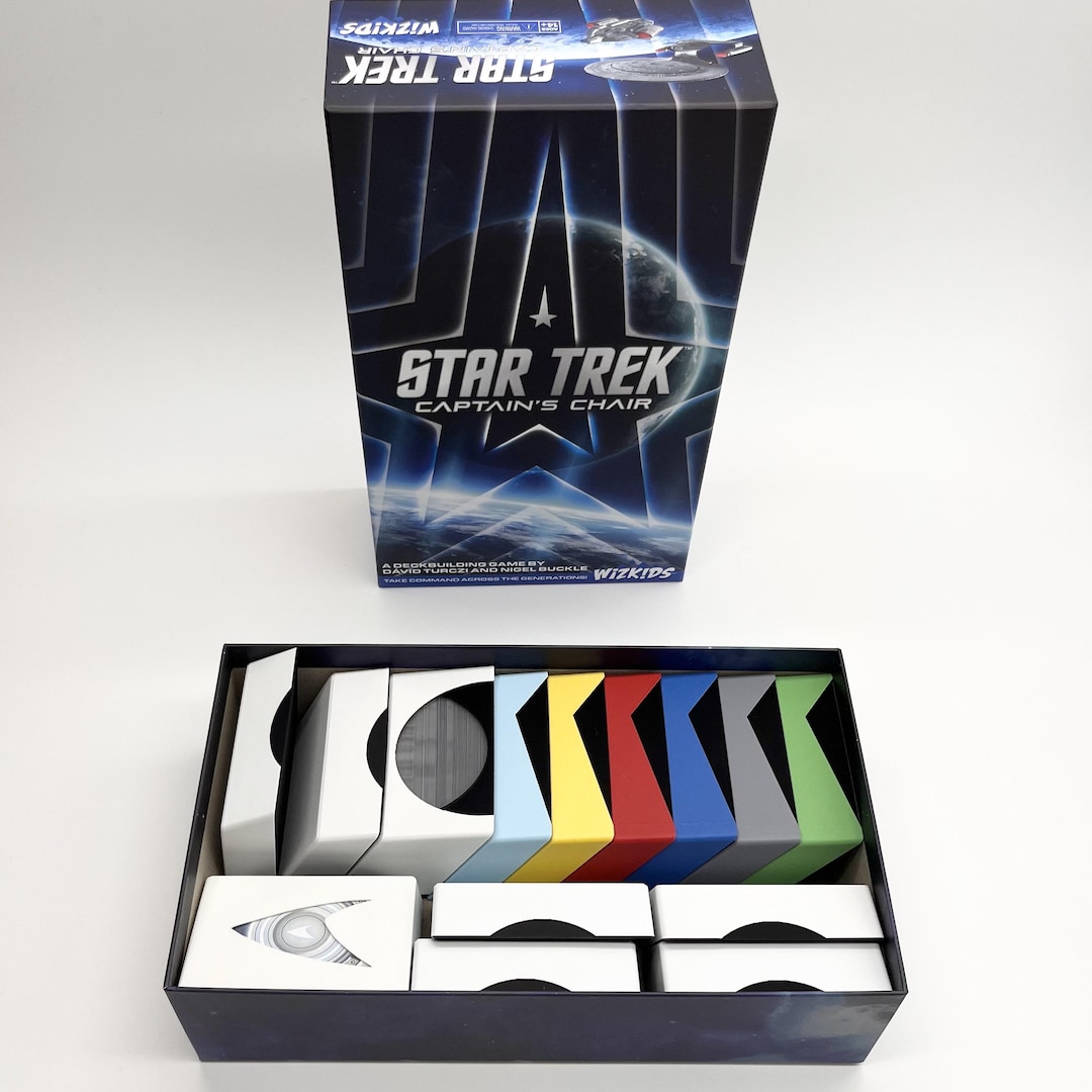 Deck and Token Boxes Compatible With Star Trek Captains Chair - Insert ...
