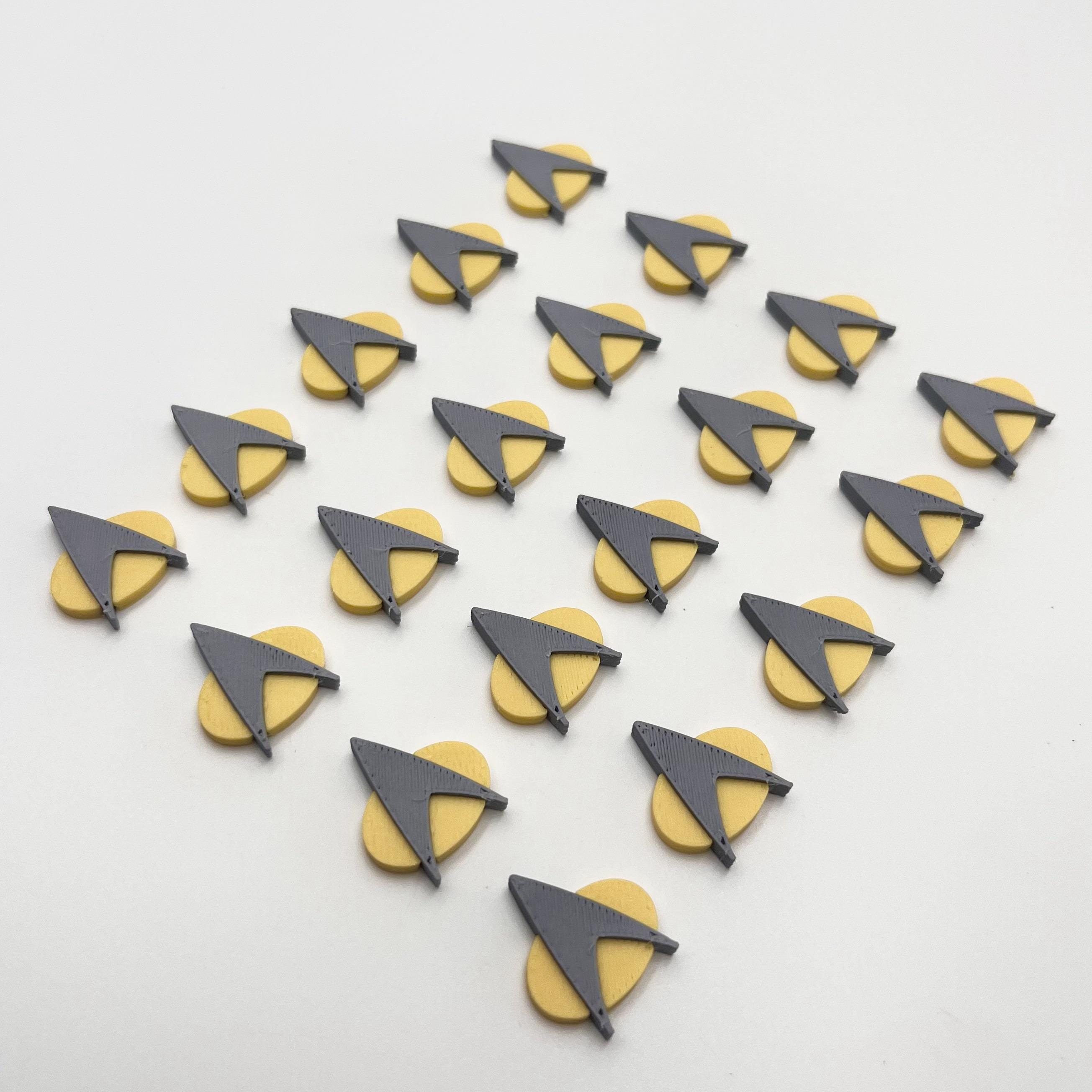 Exhaust Tokens for Use With Star Trek Captains Chair - Dual Sided Multi ...