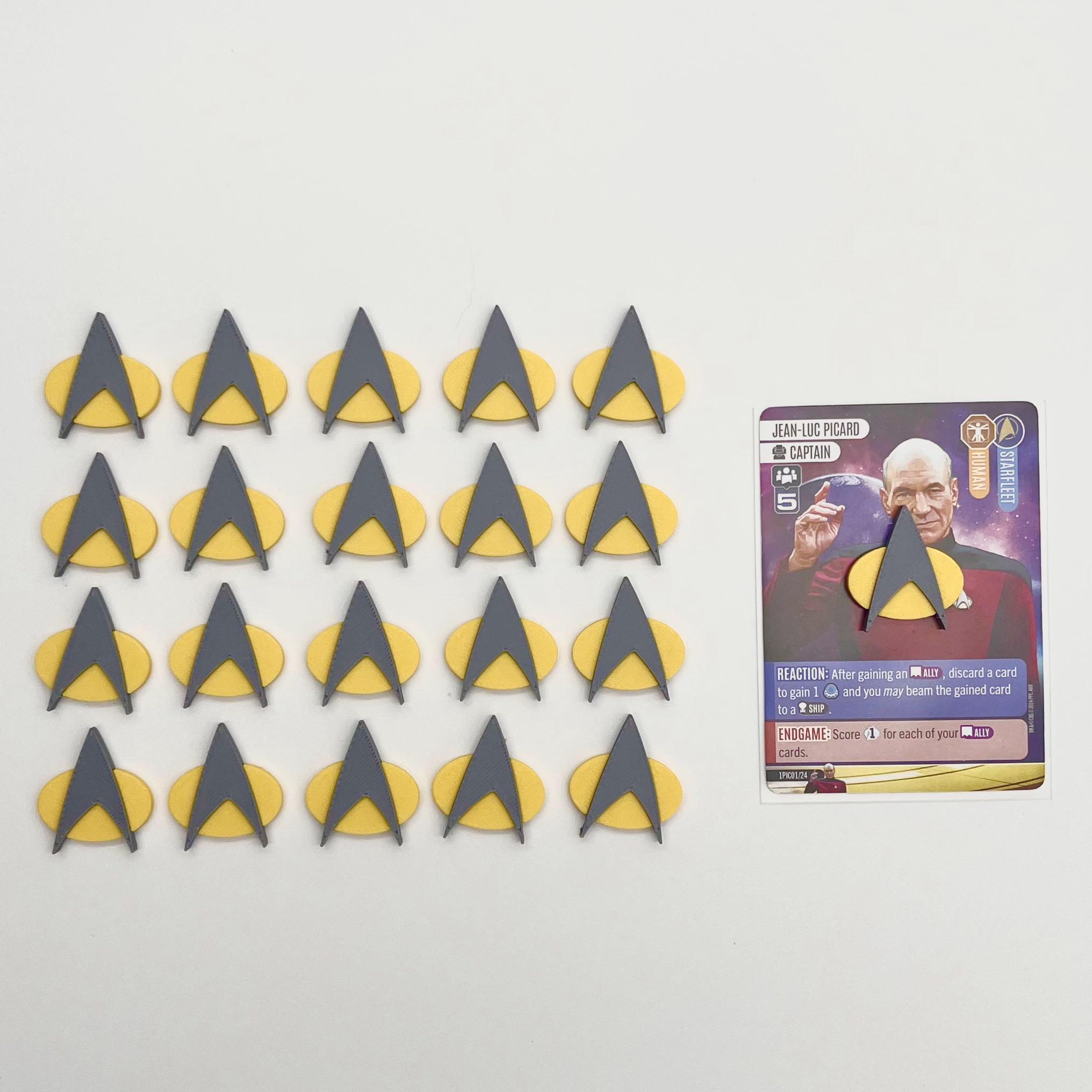 Exhaust Tokens for Use With Star Trek Captains Chair - Dual Sided Multi ...