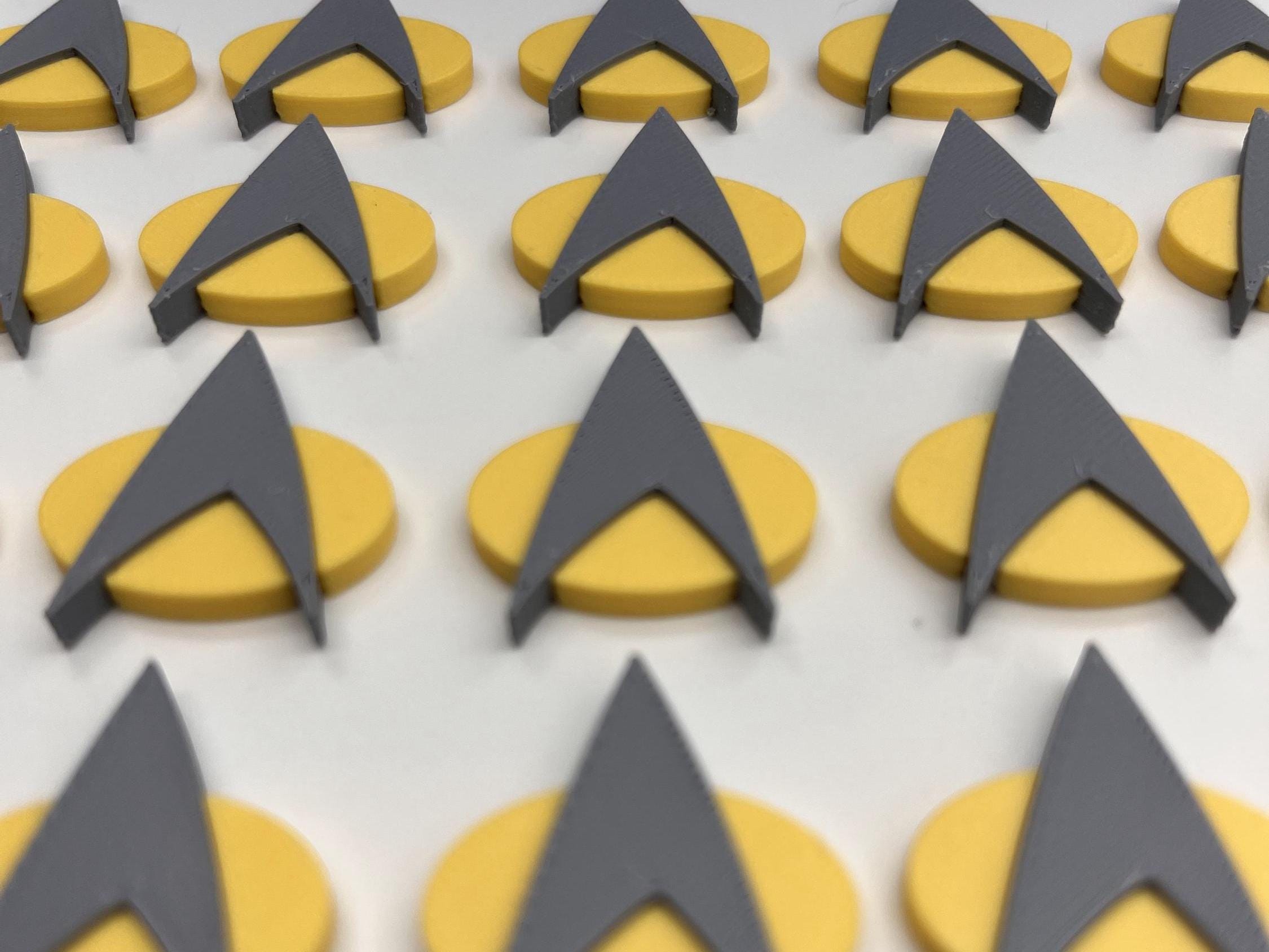 Exhaust Tokens for Use With Star Trek Captains Chair - Dual Sided Multi ...