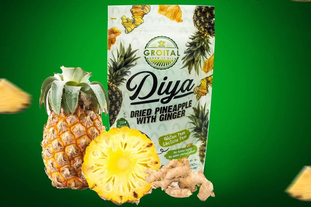 Diya Organic Dried Pineapple With Ginger 5-15 Packs (100g Each) - Etsy