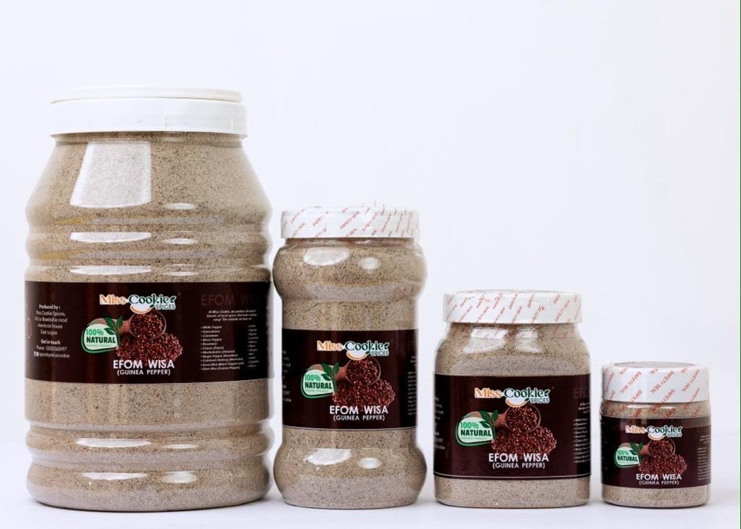 Miss Cookie Organic Spices Guinea Pepper/ Alligator Pepper Powder (efom ...
