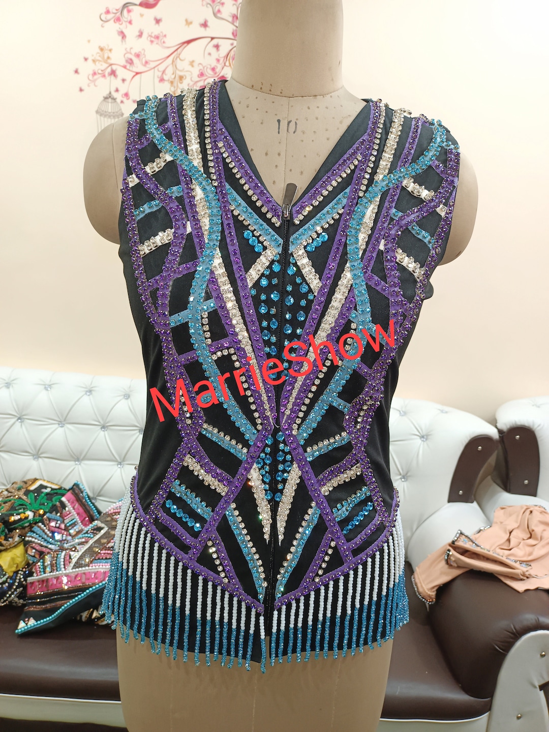 Western Pleasure Show Vest Show Vest for Horsemanship Horse Riding ...